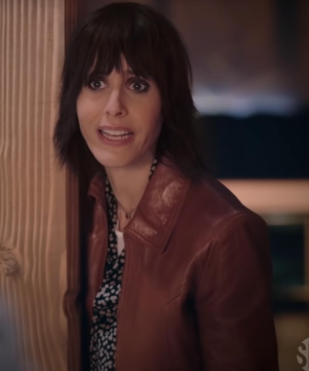 Shane McCutcheon The L Word Generation Q Brown Leather Jacket