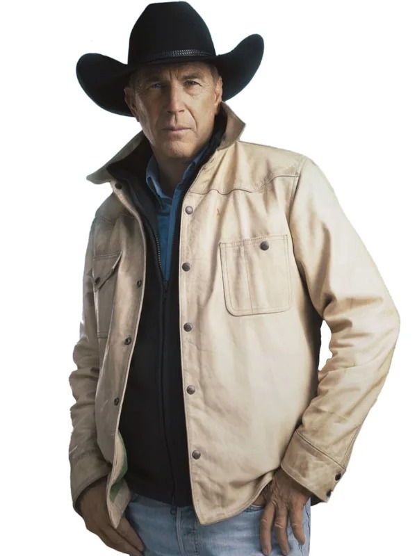 John Dutton Yellowstone Season 5 White Jacket | Hit Jacket