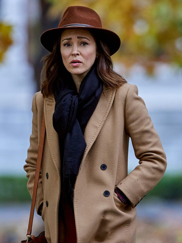 Autumn Reeser The Wedding Veil Inspiration 2023 Brown Coat