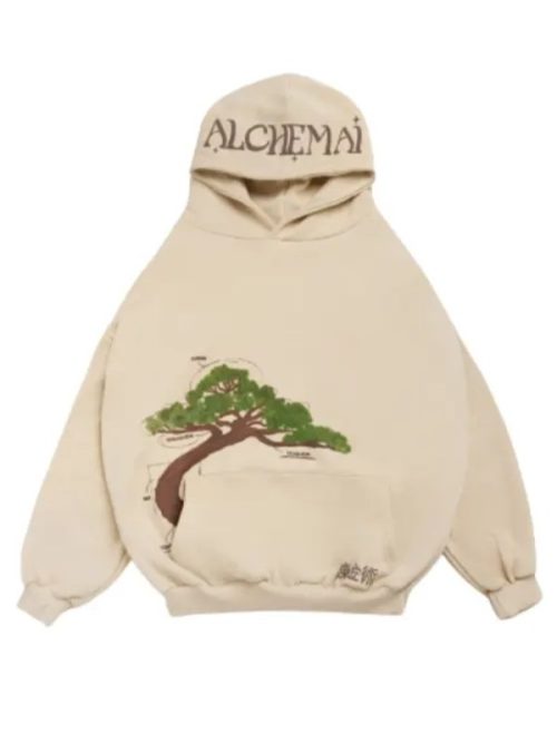 Alchemai Tree Of Life Hoodie | Alchemai Print - Hit Jacket