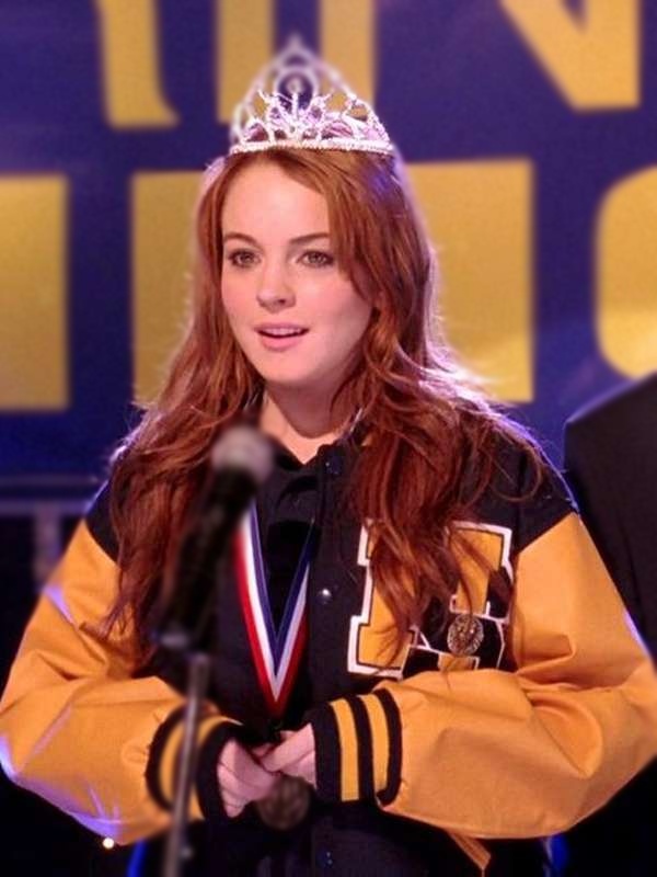 Mean Girls Lindsay Lohan Varsity Jacket | Mathletes Jacket