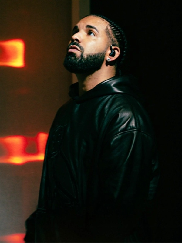 Drake OVO Leather Hoodie | OVO OG Leather Hoodie - Hit Jacket